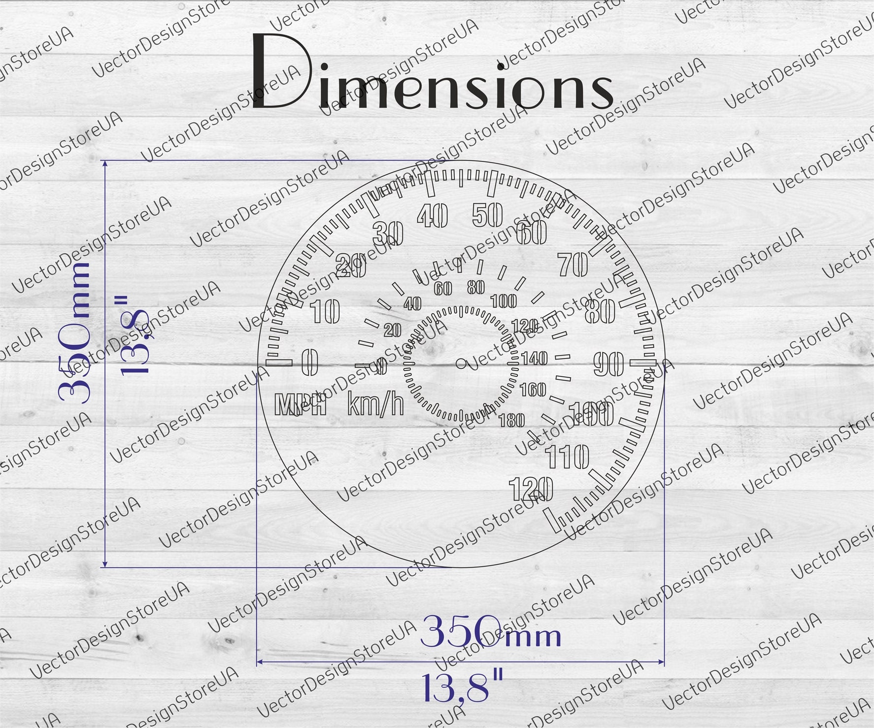 Speedometer Clock Svg,speedometer Svg,car Service Wall Clock,car ...