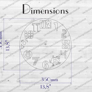 Modern Clock Svg,unique Wall Decor,clock Numbers,wooden Clock,laser Cut ...