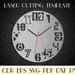 Modern Clock Svg,unique Wall Decor,clock Numbers,wooden Clock,laser Cut ...