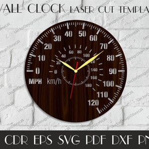 Speedometer Clock Svg,speedometer Svg,car Service Wall Clock,car ...