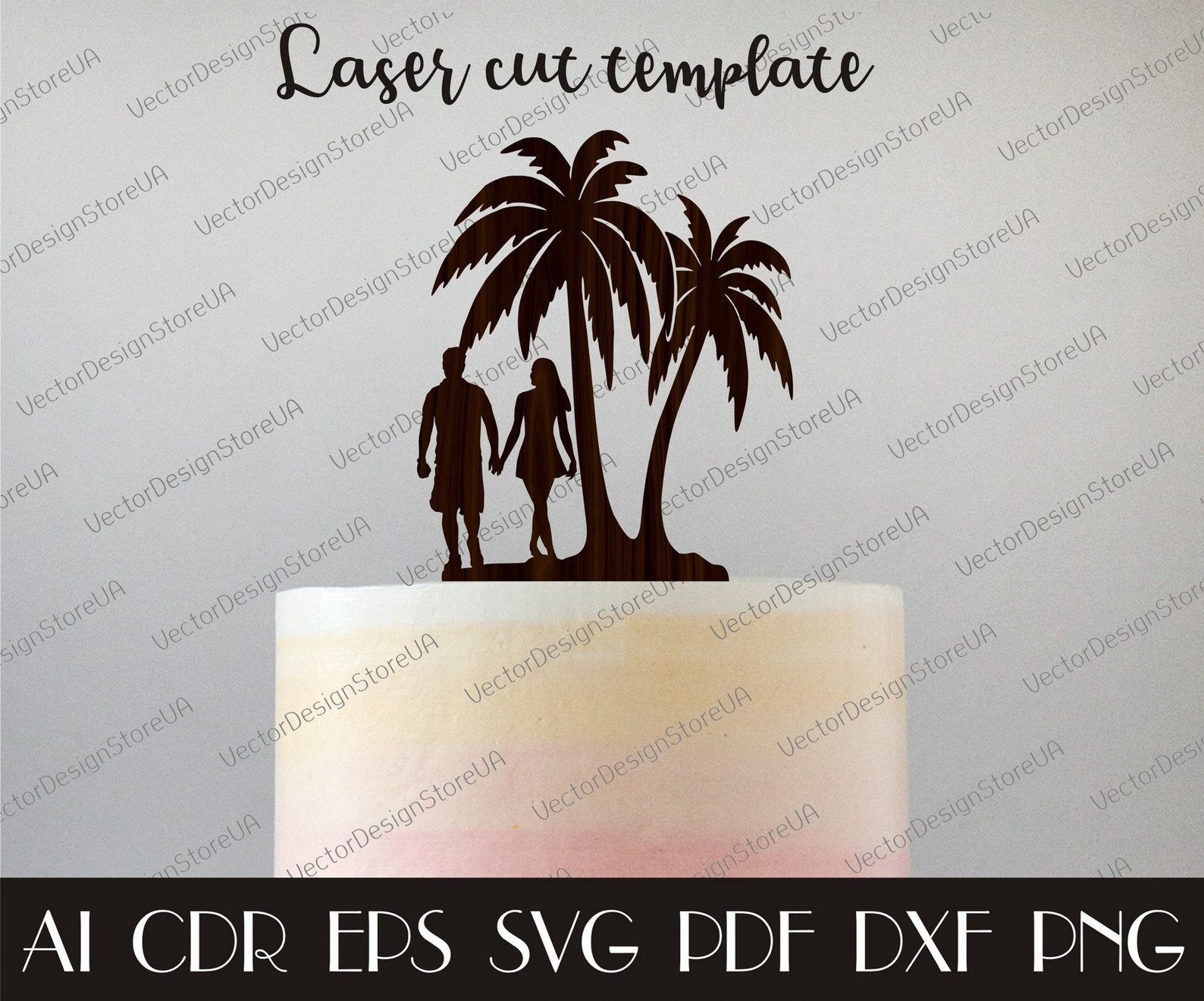 Beach Wedding Cake Toppermrandmrs Cake Topperlove Cake Etsy