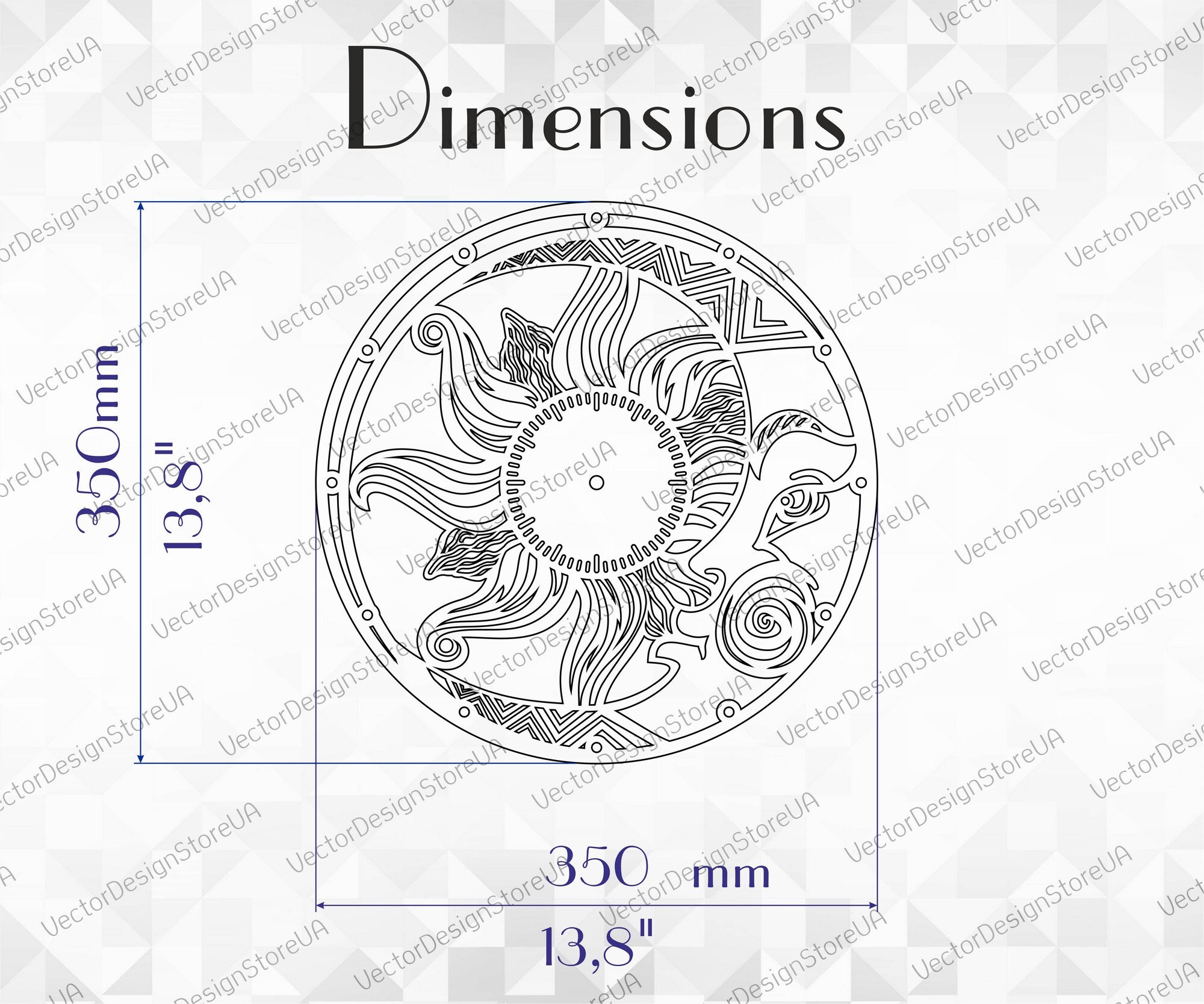 Day and Night Clock Fileday&night Wall Artday and Night | Etsy