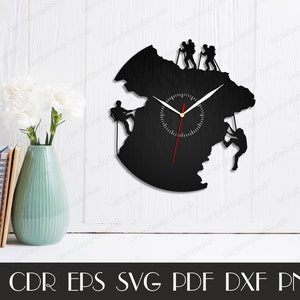 Rock Climbing Clock Svg,rock Climbing Art,rock Climbing Svg,gift for ...