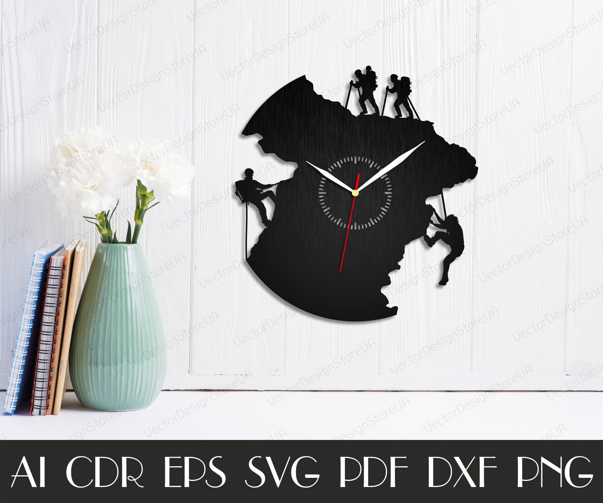 Rock Climbing Clock Svg,rock Climbing Art,rock Climbing Svg,gift for ...