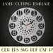 Clock Numbers Svg,modern Clock,unique Wall Decor,wooden Clock,laser Cut ...