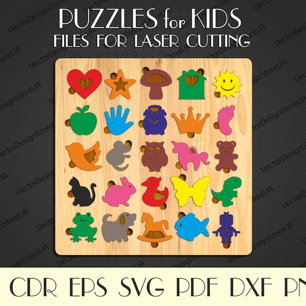 Cnc Kids Wooden Puzzle Plans - Etsy