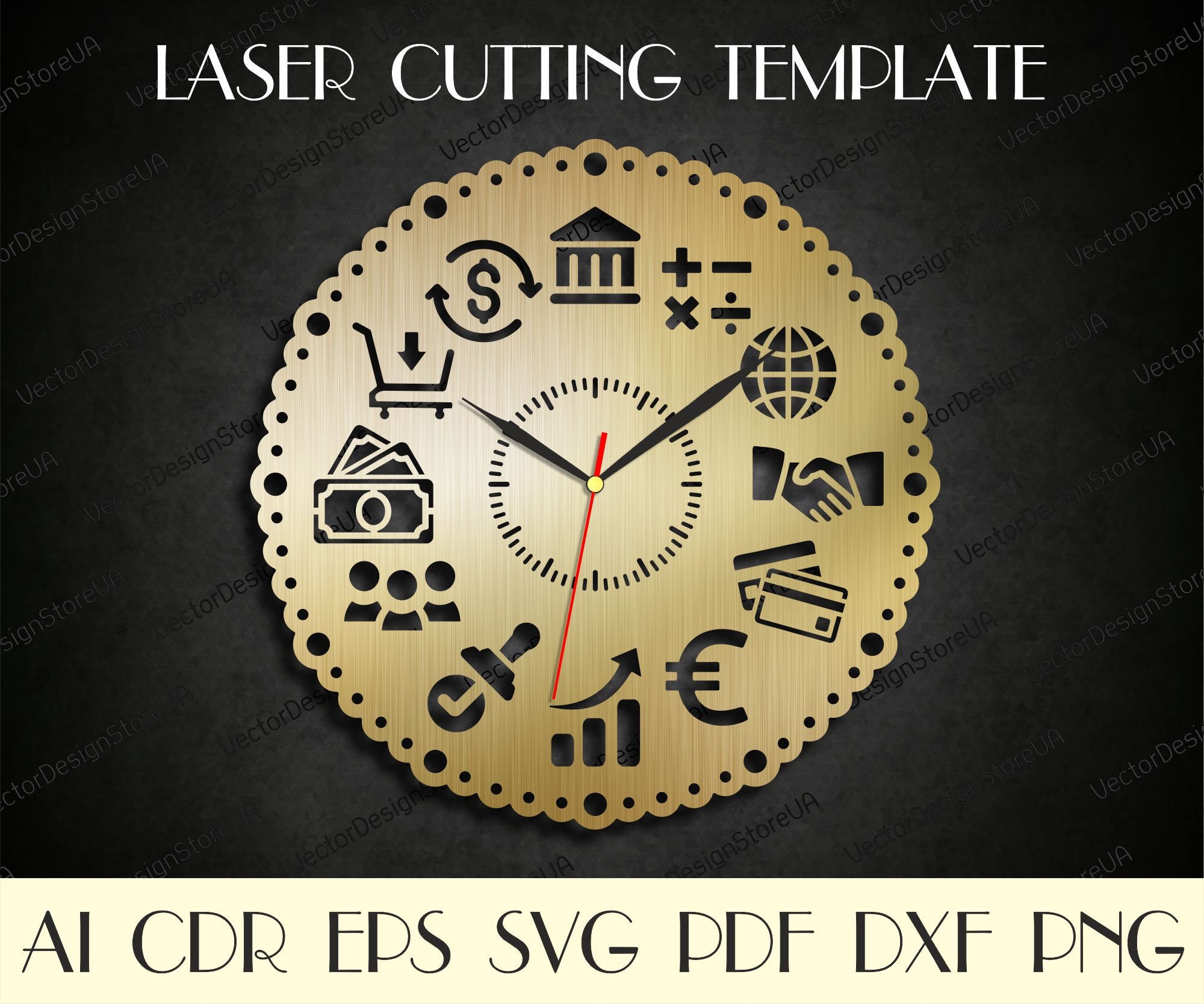 Economic Wall Decor Svg,economic Wall Art,economic Clock,cnc File ...