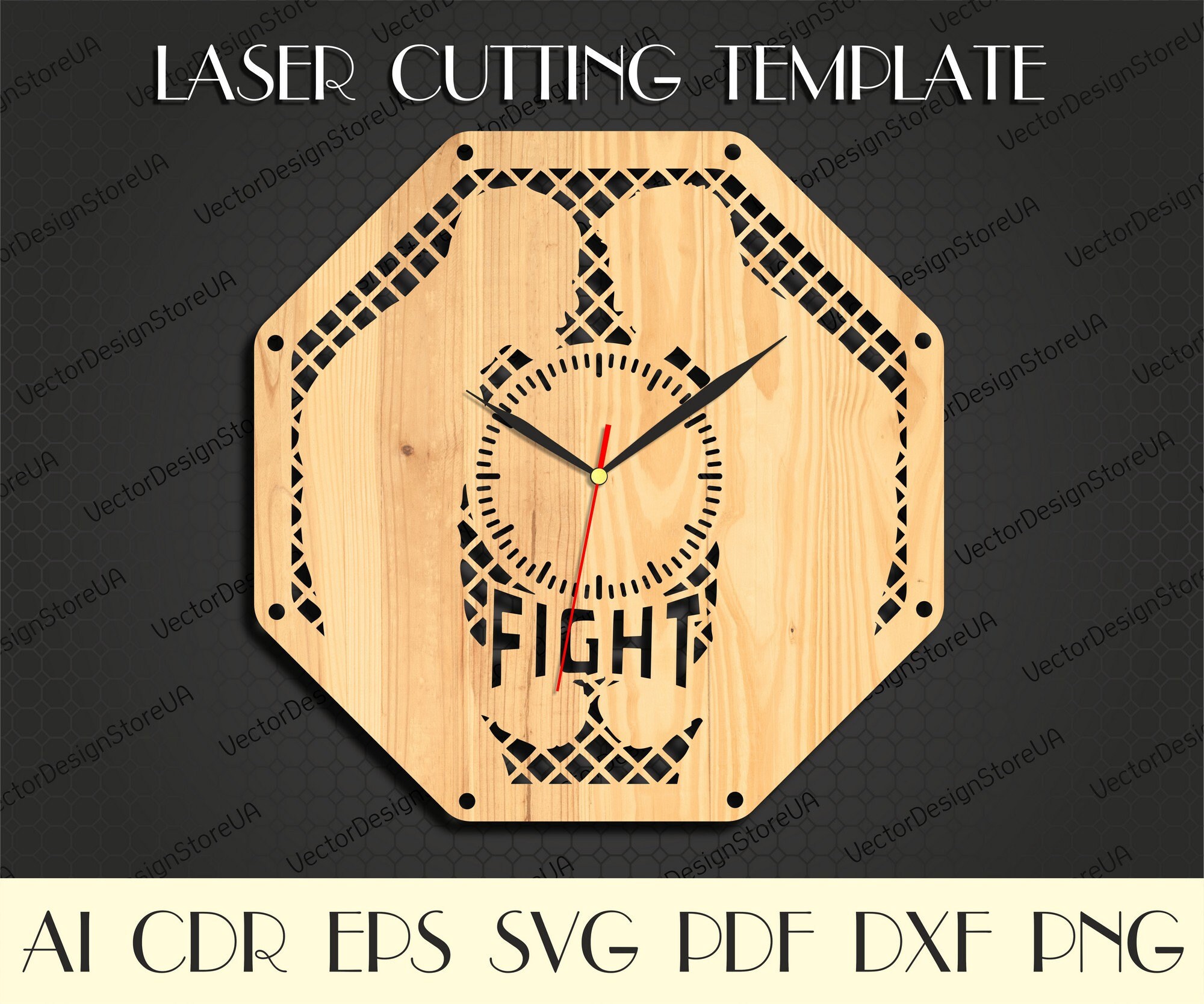 Fight club clockFight svgMMA svgMma wall artmma | Etsy