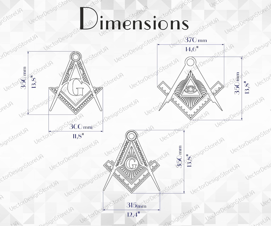 Set Masonic Symbols Svg,mason Svg,freemasonry Sign Svg,freemason Svg ...