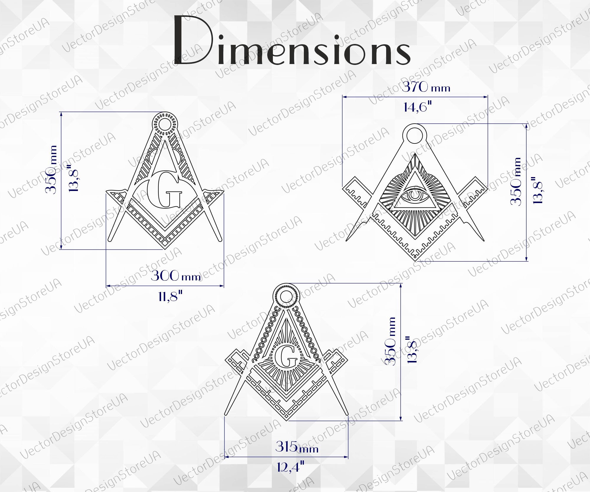 Set Masonic Symbols Svg,mason Svg,freemasonry Sign Svg,freemason Svg ...