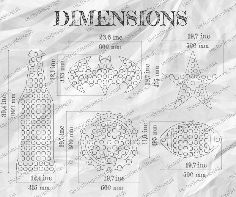 Set 5 Beer Cap Holders,bottle Cap Holders File,beer Caps Holder Svg ...