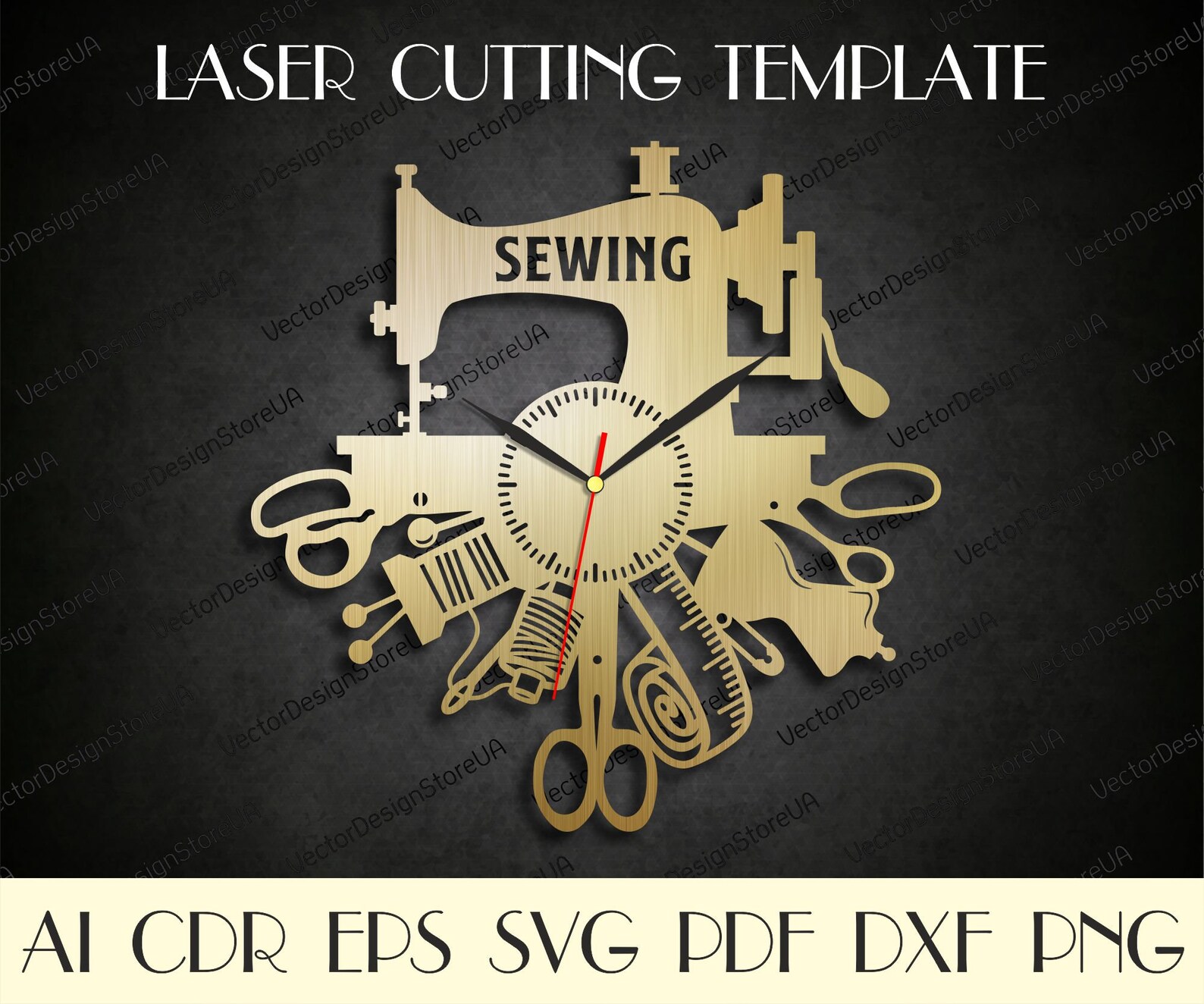 Tailor Shop Sign Dxfsewing Giftsewing Clock Svgsewing Room - Etsy