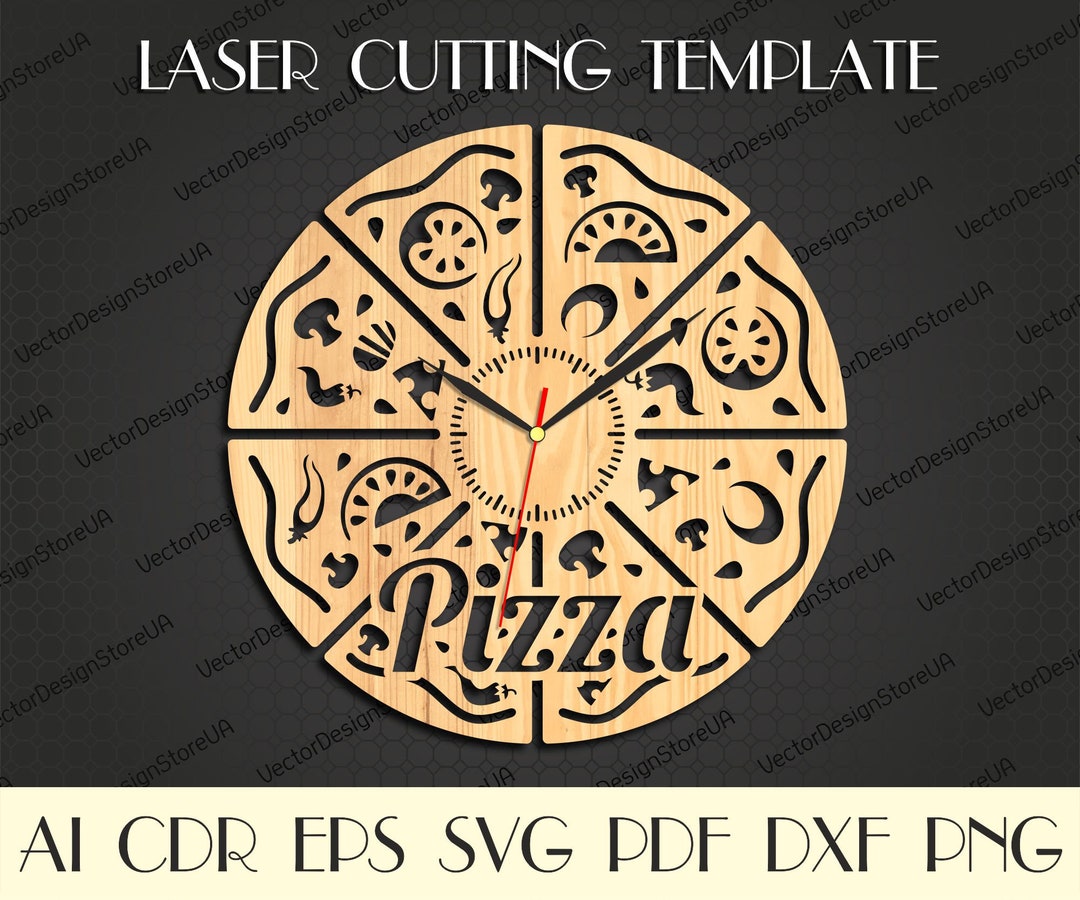 Pizza Decor,pizzeria Clock,pizzeria Wall Decor,pizza Svg,housewarming ...