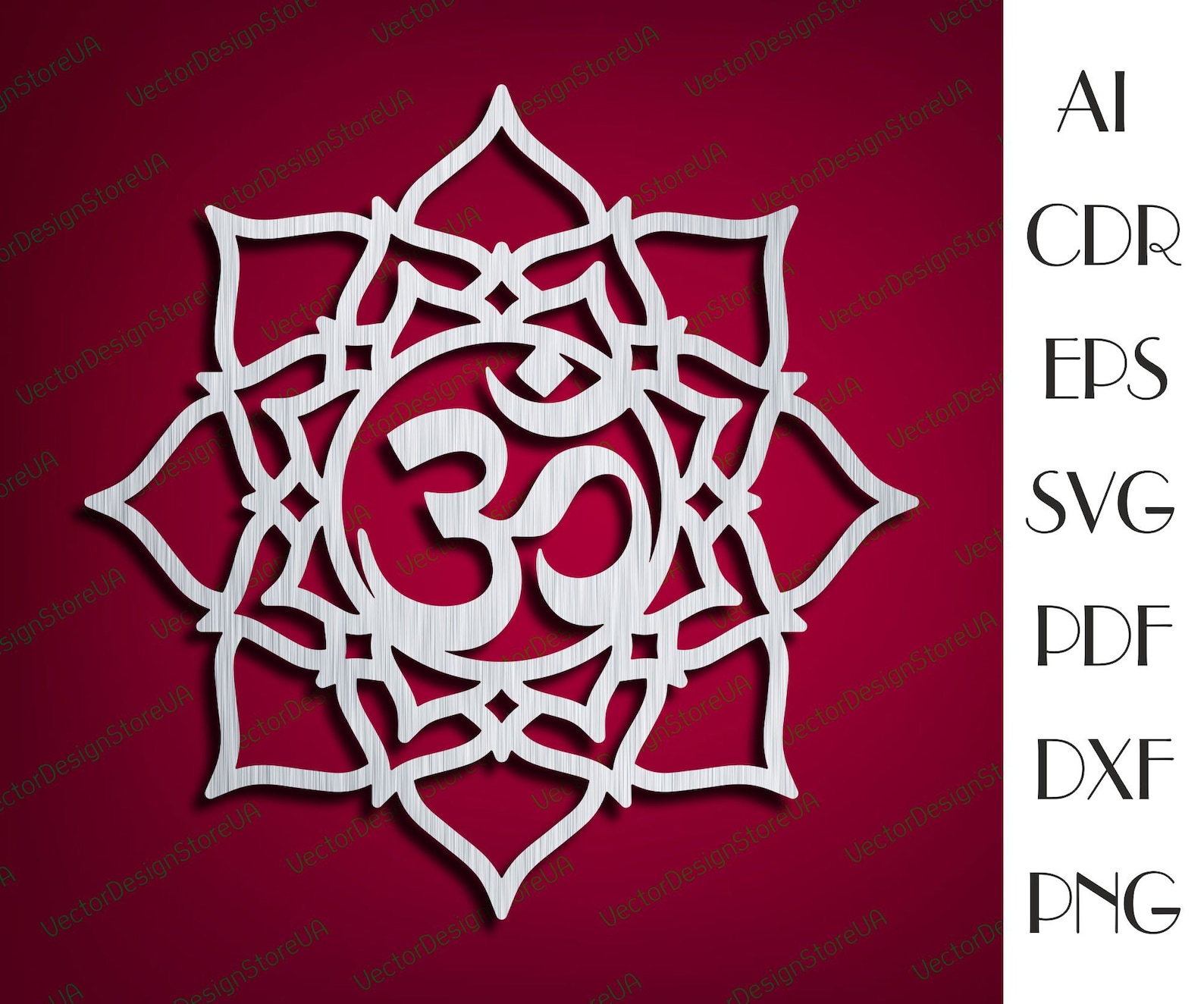 Om Symbol Svg,om Mandala Wall Art,om Mandala Wall Decor,om Circle ...