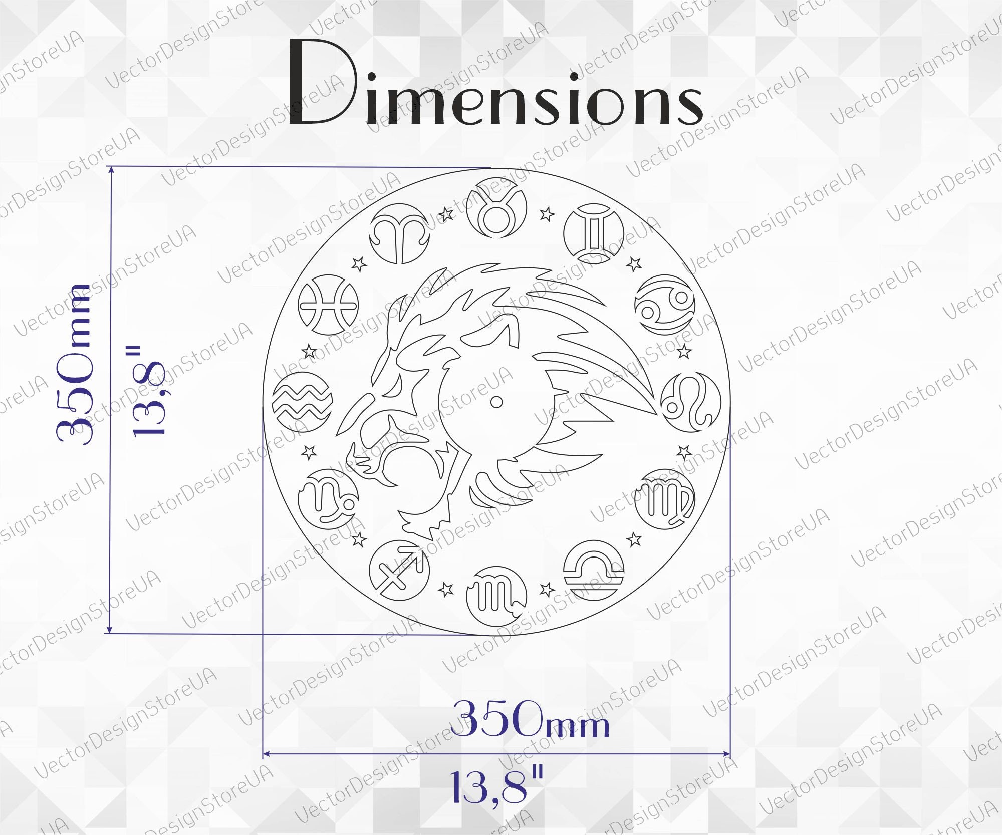 Leo Svgleo Zodiac Signleo Clock Svgastrology Signs Svgleo - Etsy