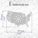USA Wall Decor Svg,unted States Svg,america Map Dxf,usa Map Mandala Svg ...