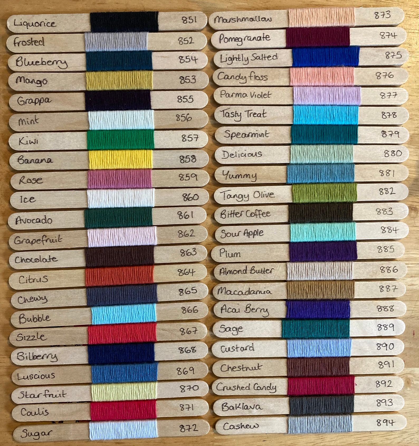 Scheepjes Whirlette Yarn Pegs. Full Set of Whirlette Yarn - Etsy