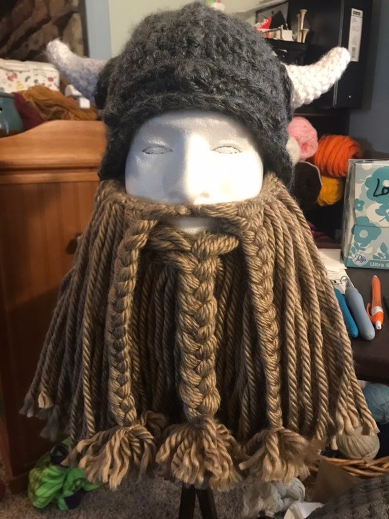 Bearded Viking Inspired Hat (if You Want a Different Primary (hat ...