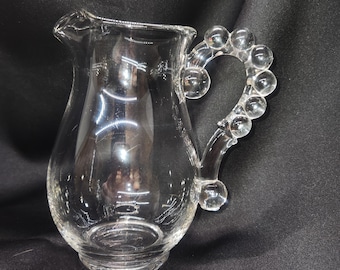 Large 10" Round Clear Glass Rounded Dish With Hobnail Edge - Serving ...