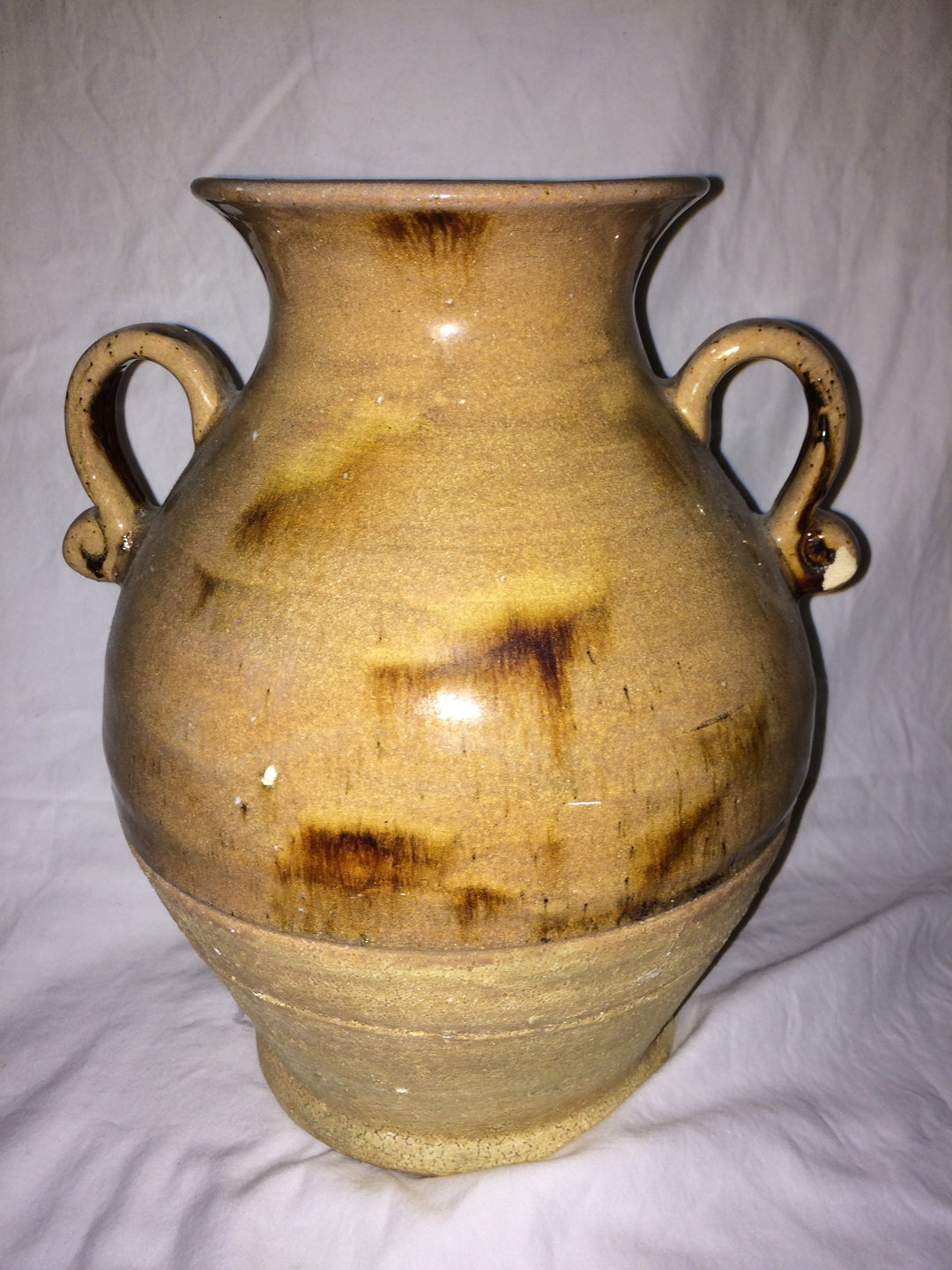 Norcal Pottery Products 11" Two Handled Jug / Vase - Two Tone - Etsy