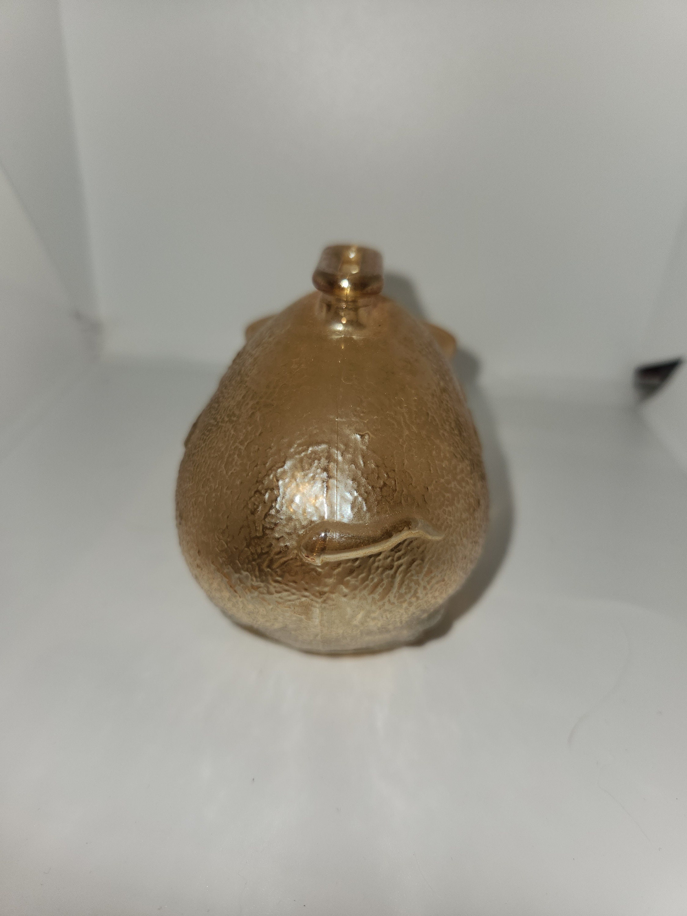 Vintage Textured Carnival Glass Piggy Bank - Coin Bank C1950s - Small ...