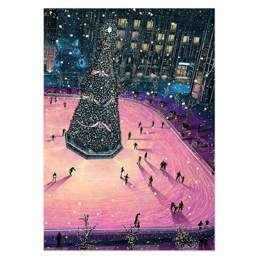 Blank Holiday Card Packs With Envelopes Ppg Ice Rink. - Etsy