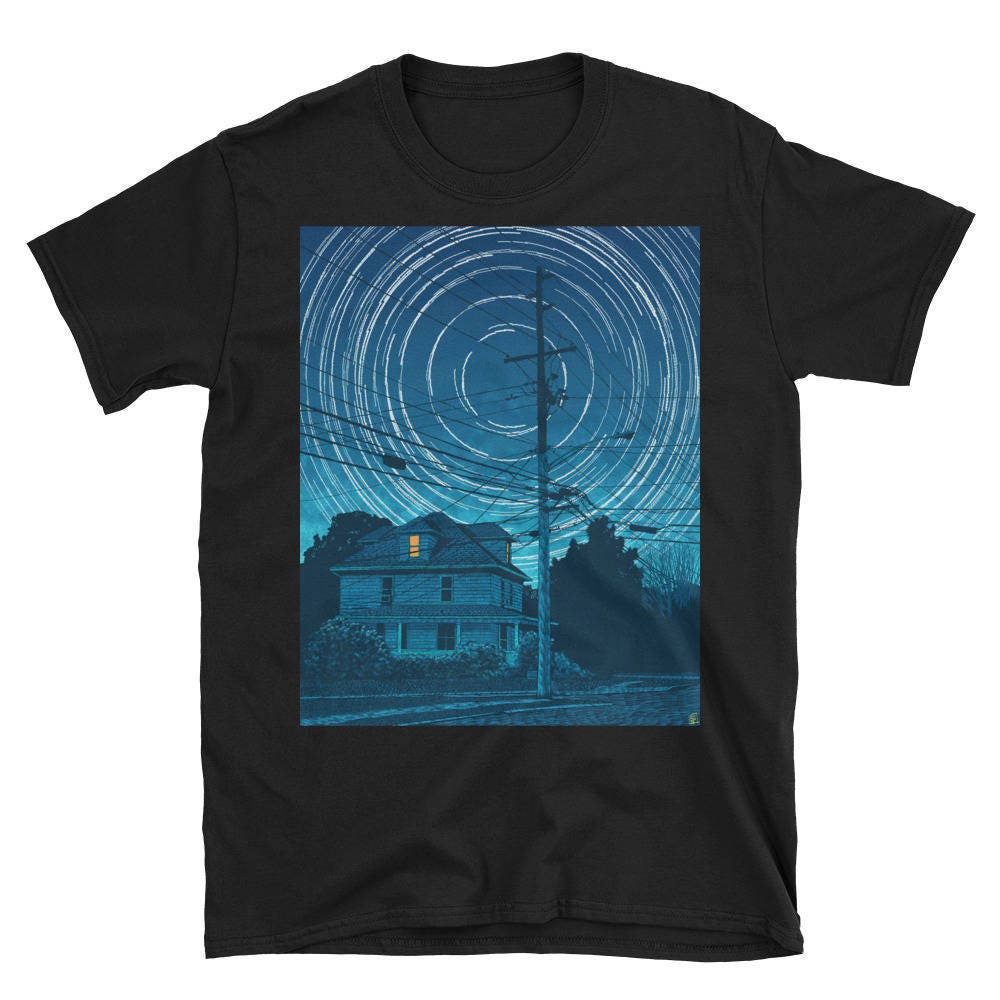 Blue, Stars, Shirt- Short Sleeve T Shirt, Unisex T-shirt, up All Night ...