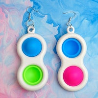 CUSTOM Braille Earrings | Small Triangle Shape - Etsy