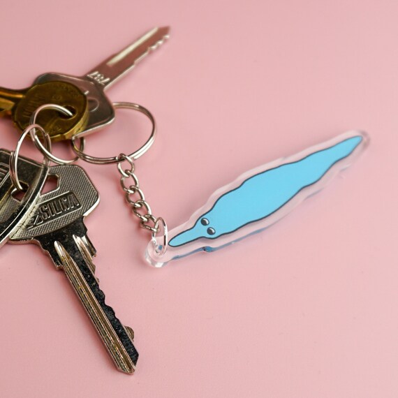 Worm on String Keychain Magic Worm Wormcore Kidcore Meme - Etsy