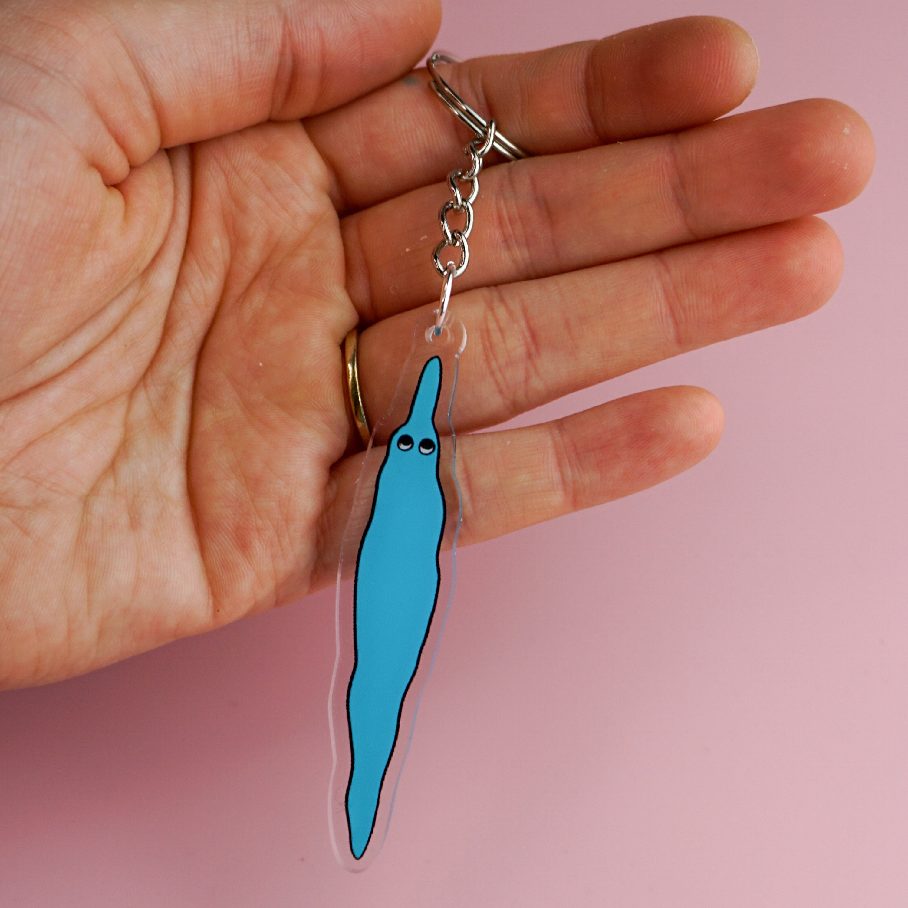 Worm on String Keychain Magic Worm Wormcore Kidcore Meme - Etsy