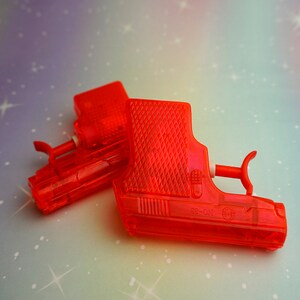 Water Pistol Earrings Gun Neon Green Yellow Kidcore Raver Oversized ...