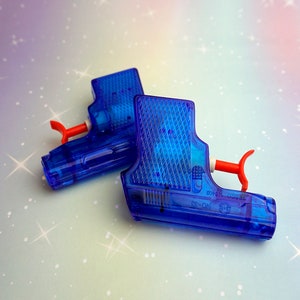 Water Pistol Earrings Gun Neon Green Yellow Kidcore Raver Oversized ...