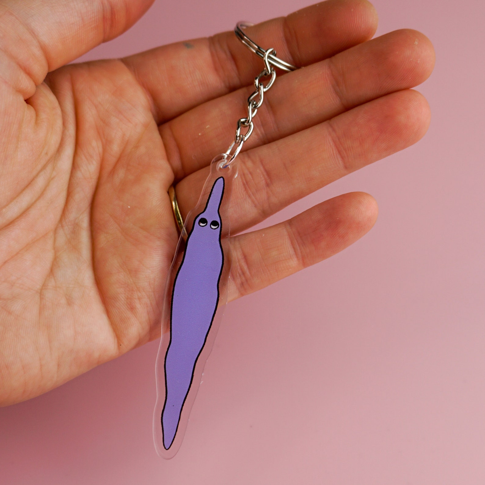 Worm on String Keychain Magic Worm Wormcore Kidcore Meme - Etsy