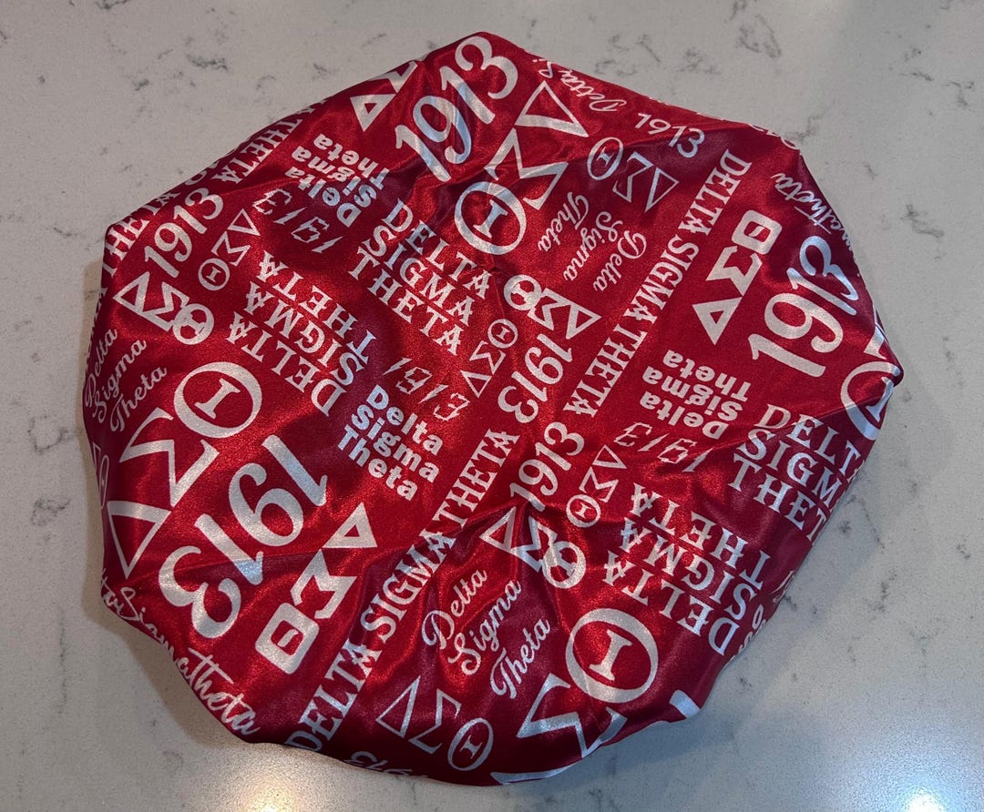 Delta Sigma Theta Satin Bonnet - Etsy