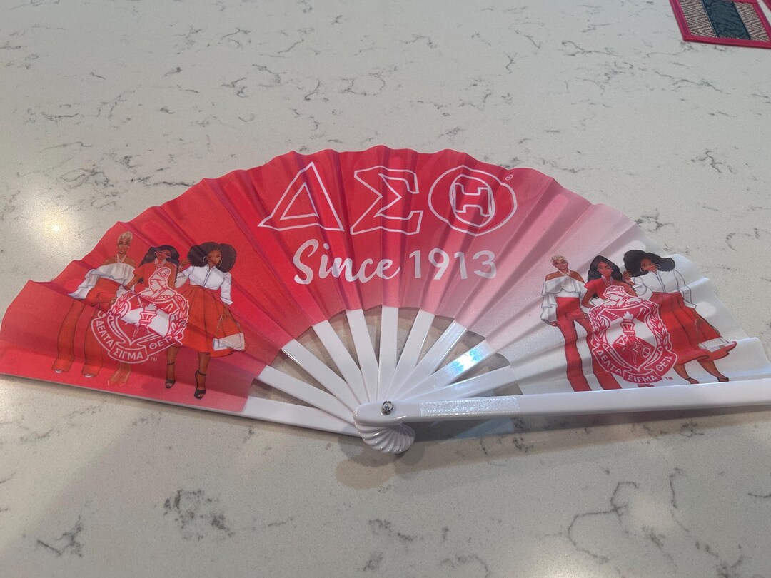 Delta Sigma Theta Large Clacking Fan - Etsy