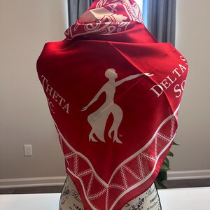 Delta Sigma Theta Red Scarf - Etsy