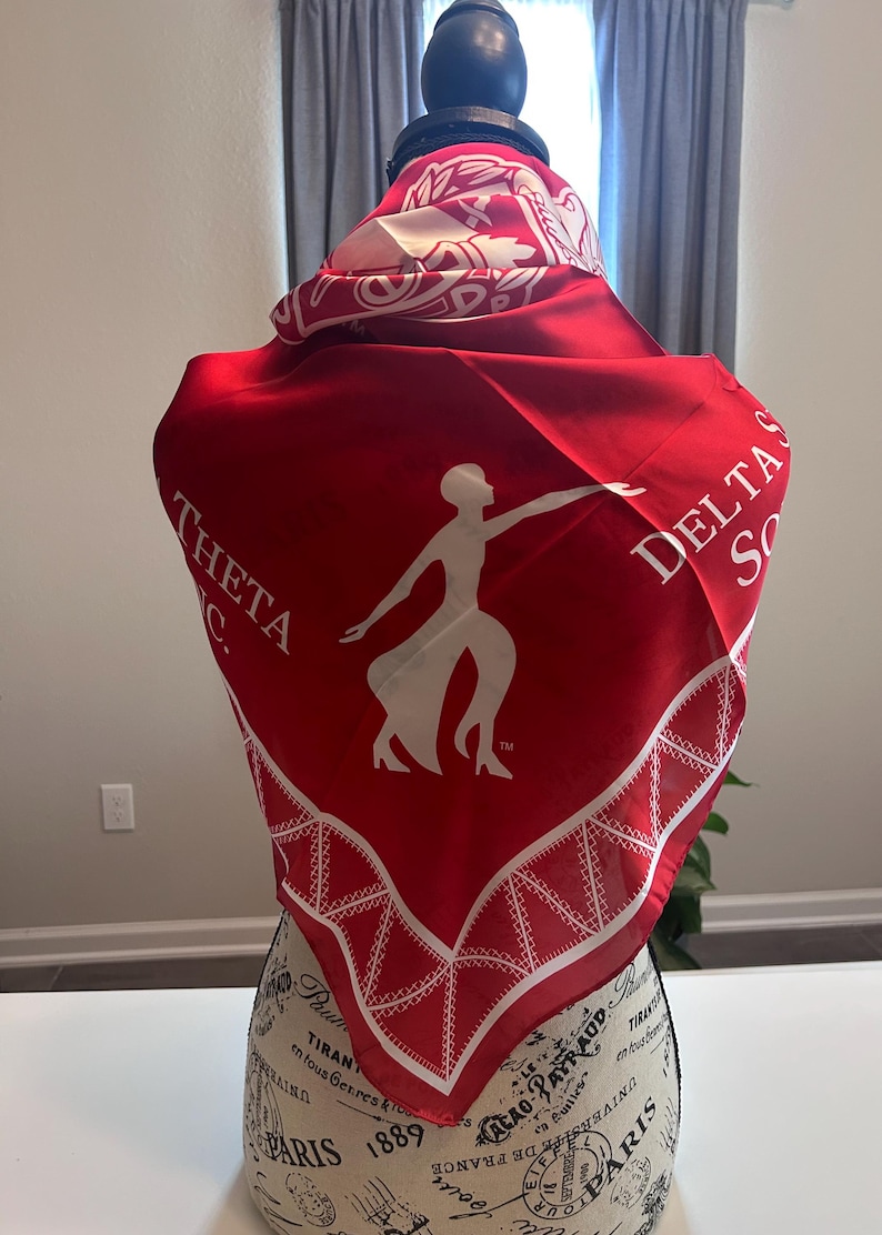 Delta Sigma Theta Red Scarf - Etsy