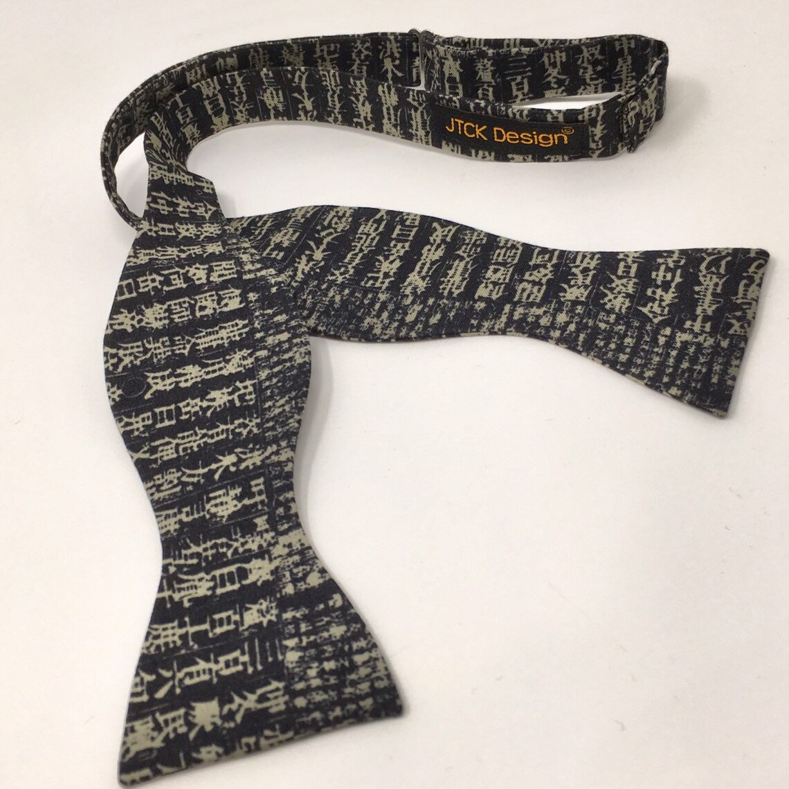 Traditional Self Tie Chinese Kanji Characters Bow Tie Necktie - Etsy