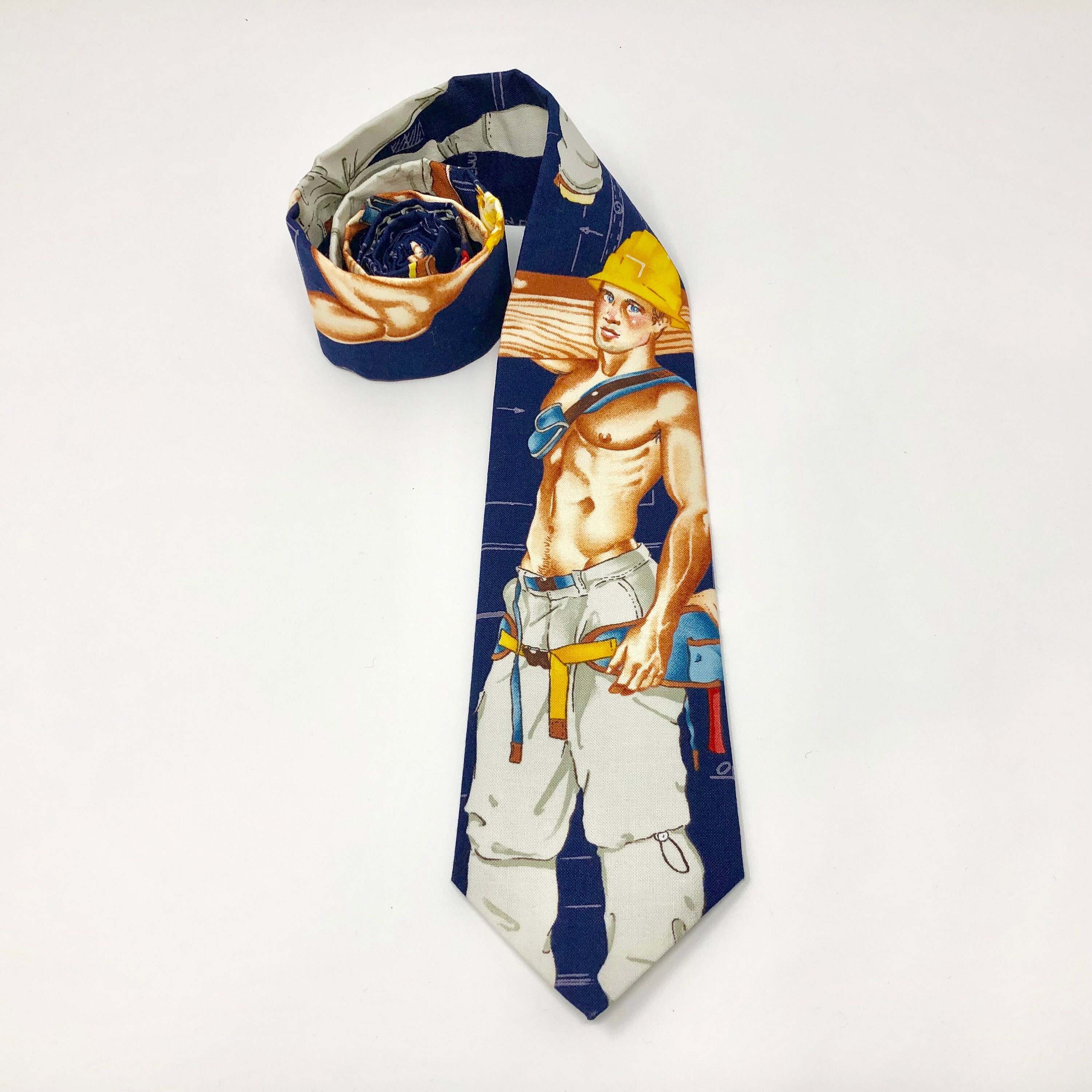 All American Construction Worker Tie Necktie Men's | Etsy