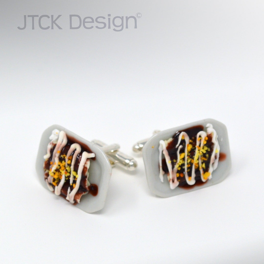 Enchiladas De Mole Poblano Mexican Folk Art Miniature Food Cuff Links ...