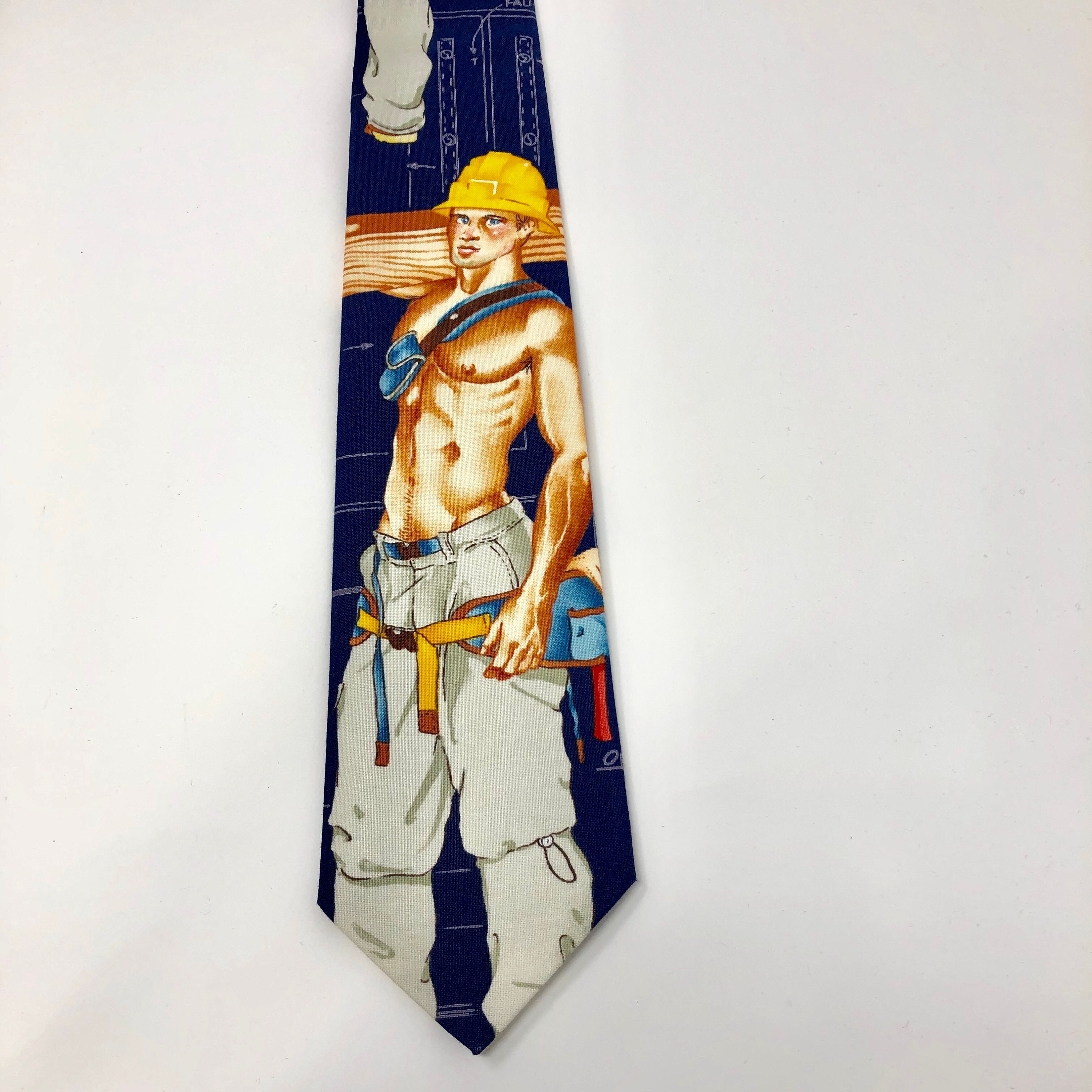 All American Construction Worker Tie Necktie Men's | Etsy