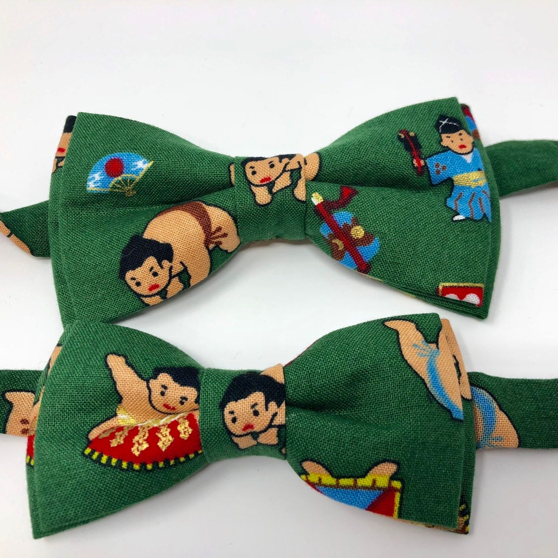 Daddy & Me Japanese Cotton Sumo Wrestler Bow Tie Necktie - Etsy