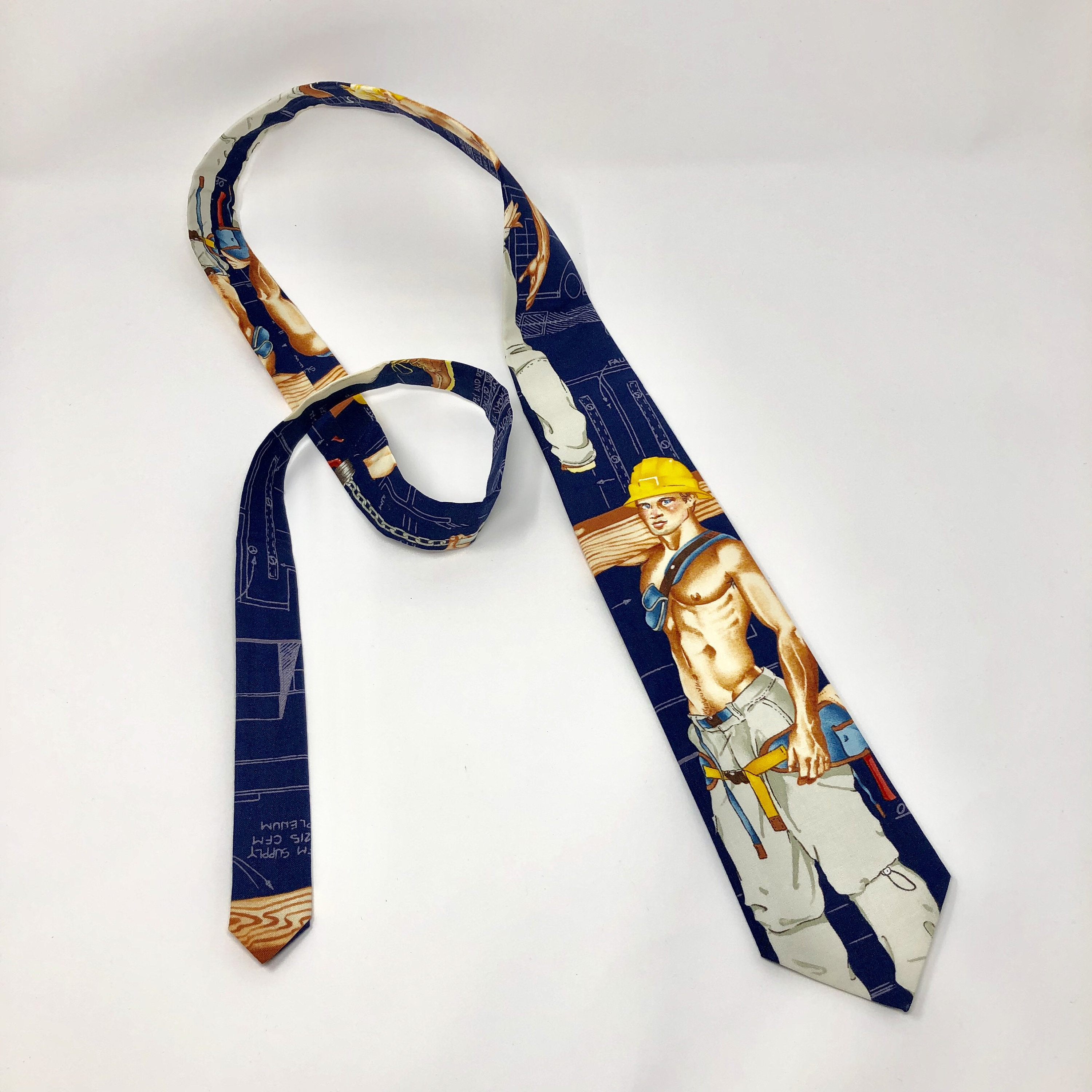 All American Construction Worker Tie Necktie Men's | Etsy