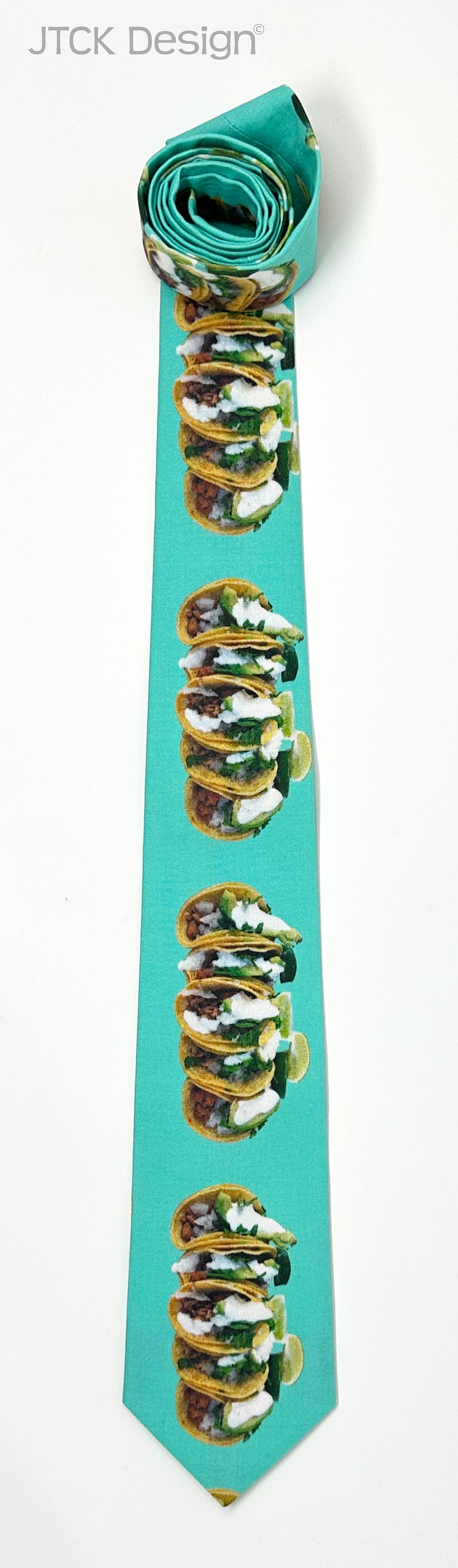 Mexican Folk Art Street Tacos Al Pastor Foodie Men's Tie Necktie Food ...