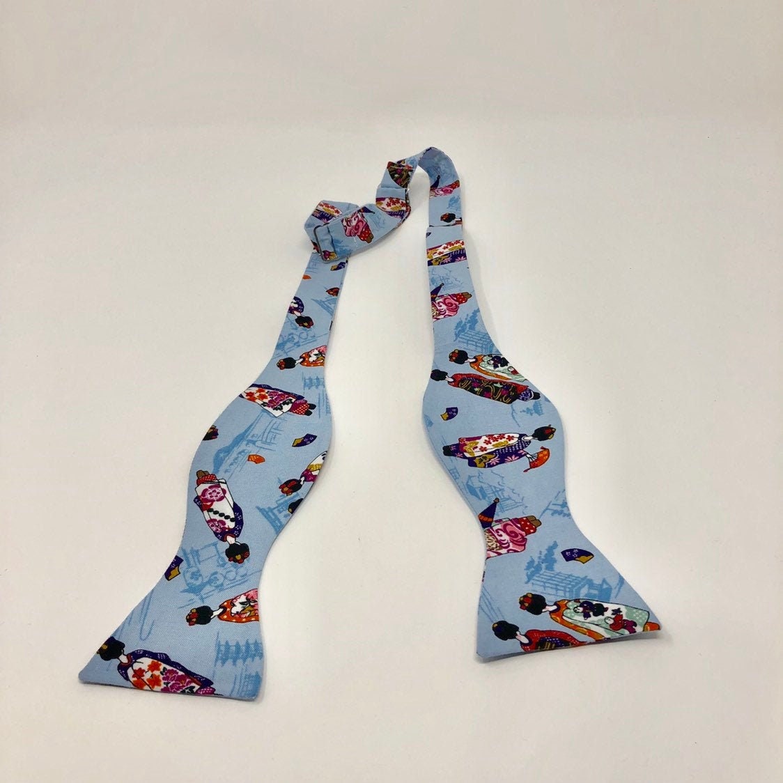 Traditional Self Tie Geisha Bow Tie Necktie Men's | Etsy