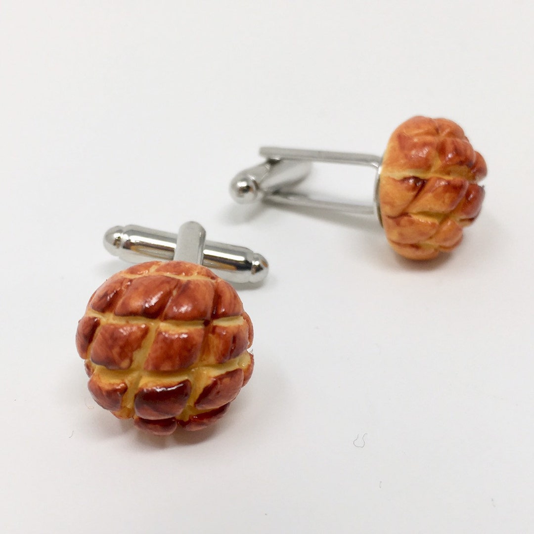 Handmade Artisan Bread Crusty Loaf Cufflinks Cuff Links Miniature Food ...