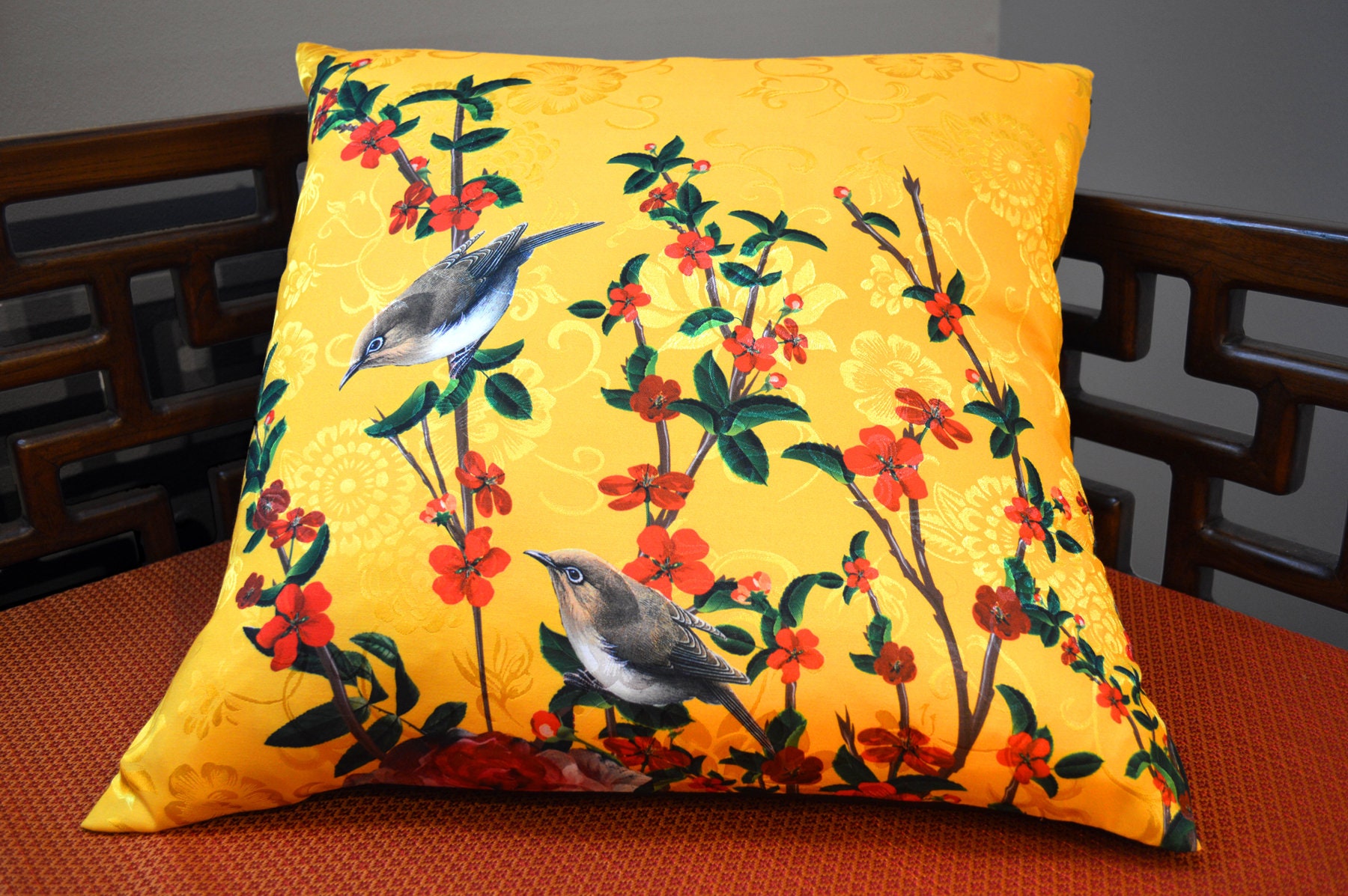 Vietnamese Ao Dai Cherry Blossom & Bird Custom Made Decorative - Etsy