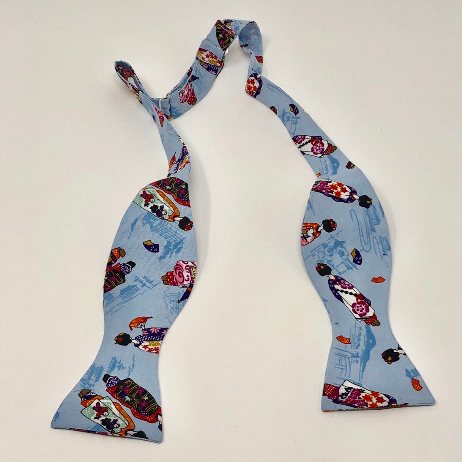 Traditional Self Tie Geisha Bow Tie Necktie Men's - Etsy