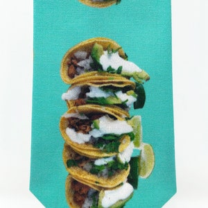 Mexican Folk Art Street Tacos Al Pastor Foodie Men's Tie Necktie Food ...
