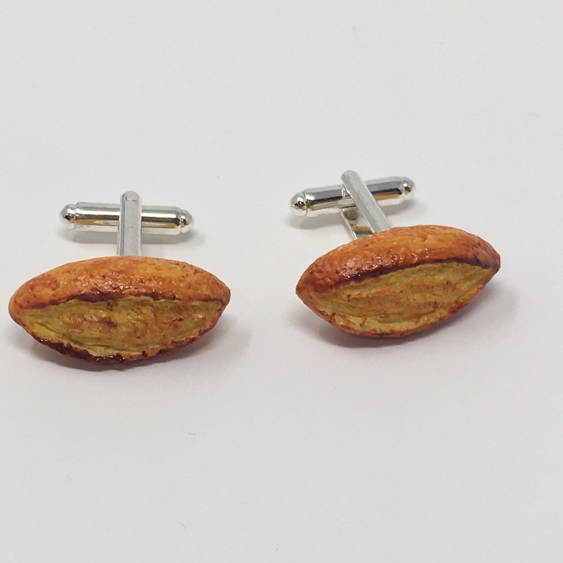 Handmade Artisan Bread Crusty French Loaf Cuff Links Miniature Food ...